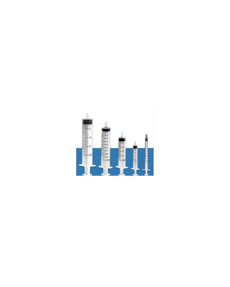 Seringues 3 pièces avec embout Luer centré HelphA 10ml ; Boîte de 100
