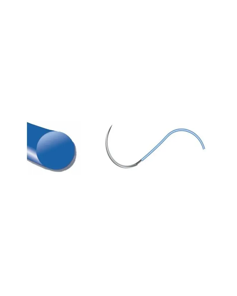 Fil de suture polyester non résorbable usp 1, Aiguille 1/2 Cir conique ...