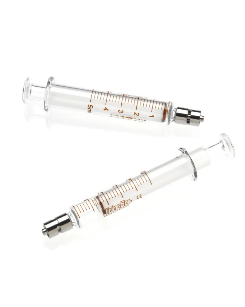 Seringues en verre bout Luer Lock centré 50ml