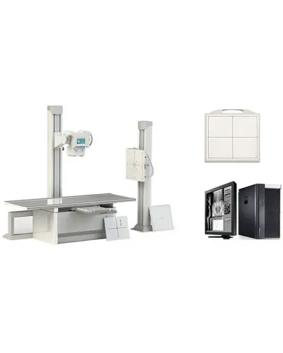 Salle complète de radiographie numérisé direct OS/POUMONS, Modèle YSX500D
