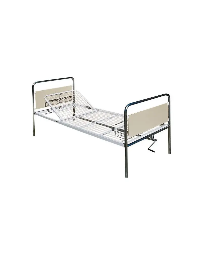 Lit Hospitalier avec relève buste en ACIER INOXYDABLE