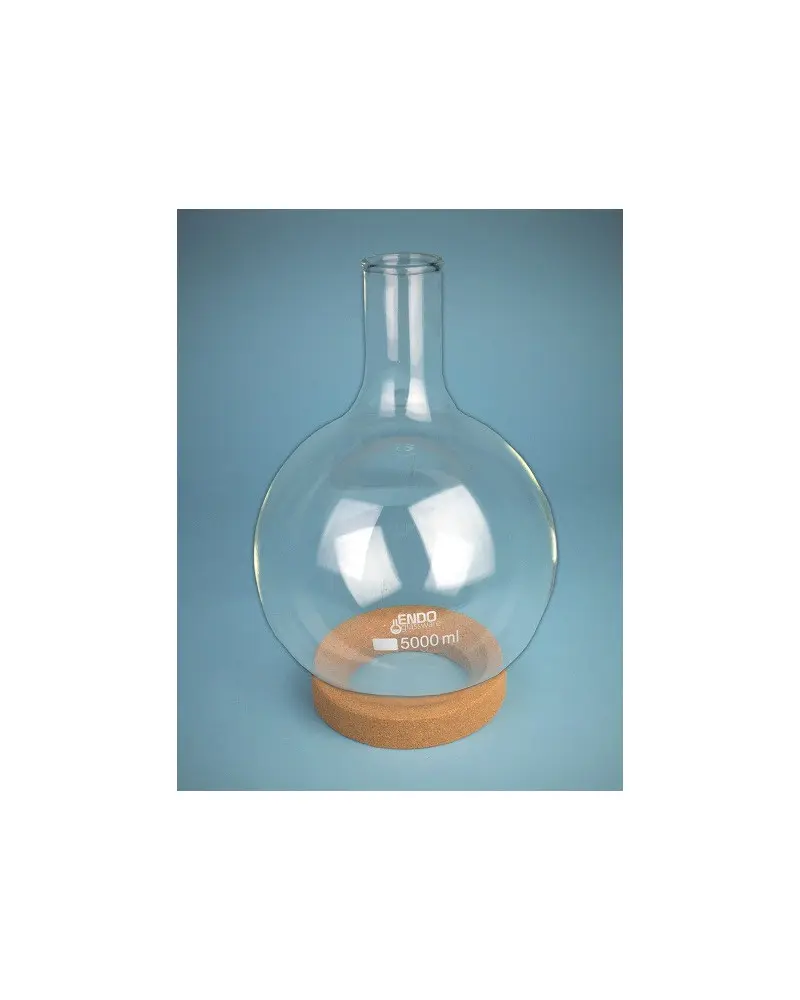 Ballon fond rond col étroit en verre Pyrex