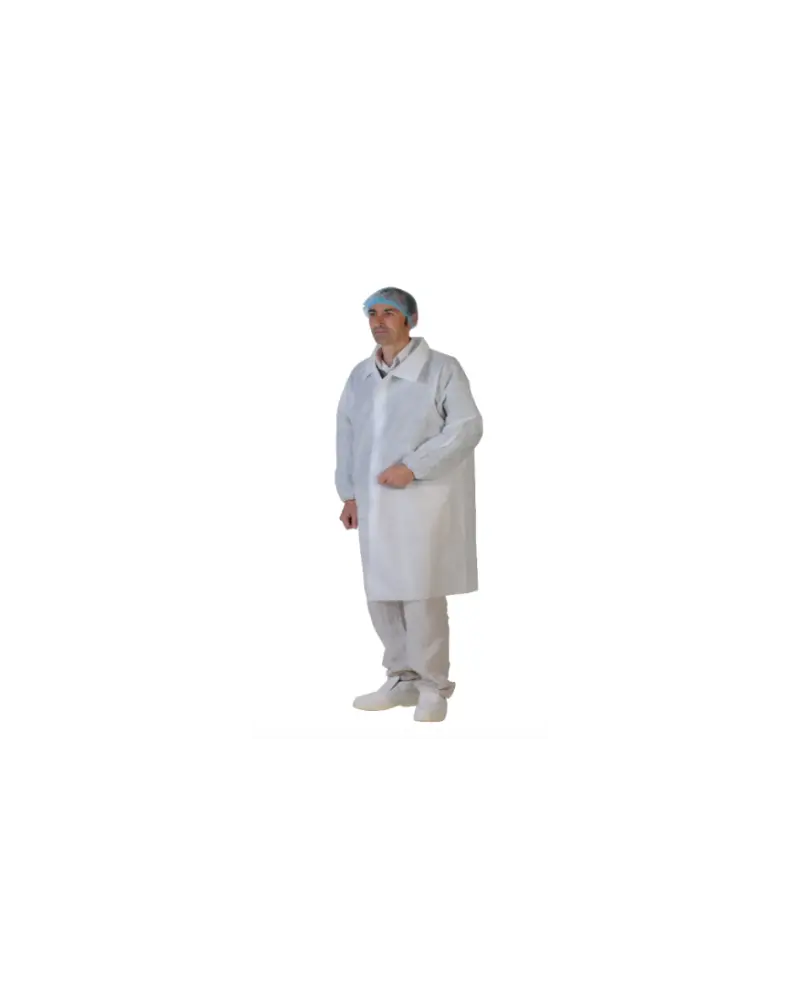 Blouse de laboratoire non-tissé en polypropylène