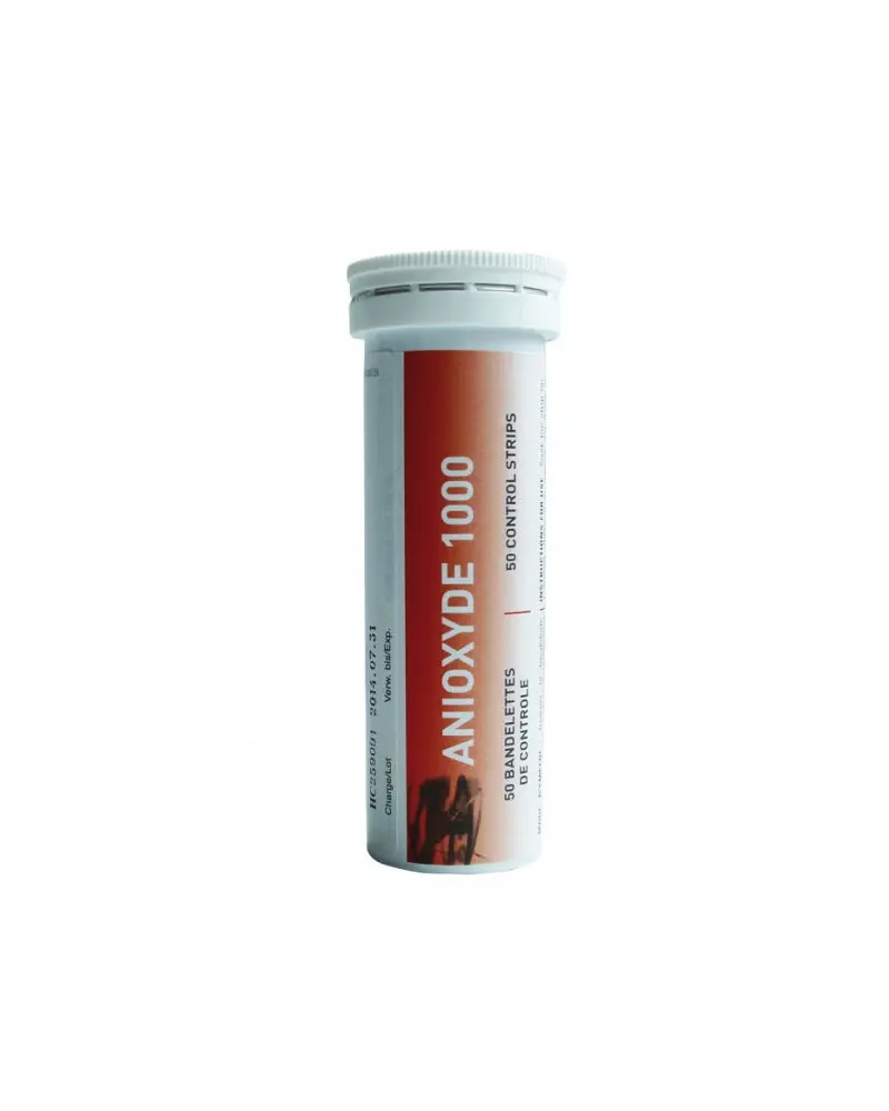 Bandelettes de contrôle pour Anioxyde 1000, tube de 50