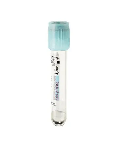 Tube de prélèvement sous vide vacutest en p.e.t 3.15ml/5ml CITRATE COAG ...