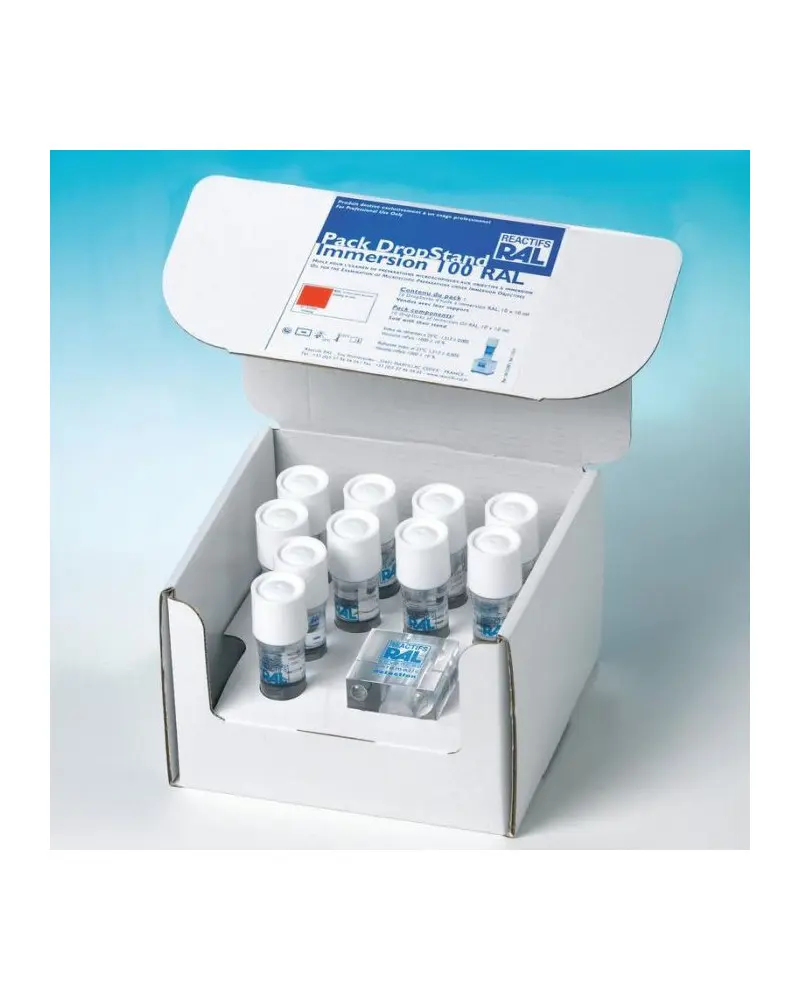 Huile à immersion reactifs RAL - 7 x 15ml