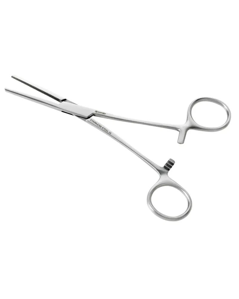 Pince de Kocher ou rochester pean, droite, S/G 14 cm