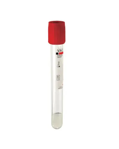 Tube de prélèvement sous vide en p.e.t 6ml/7ml SEC stérile