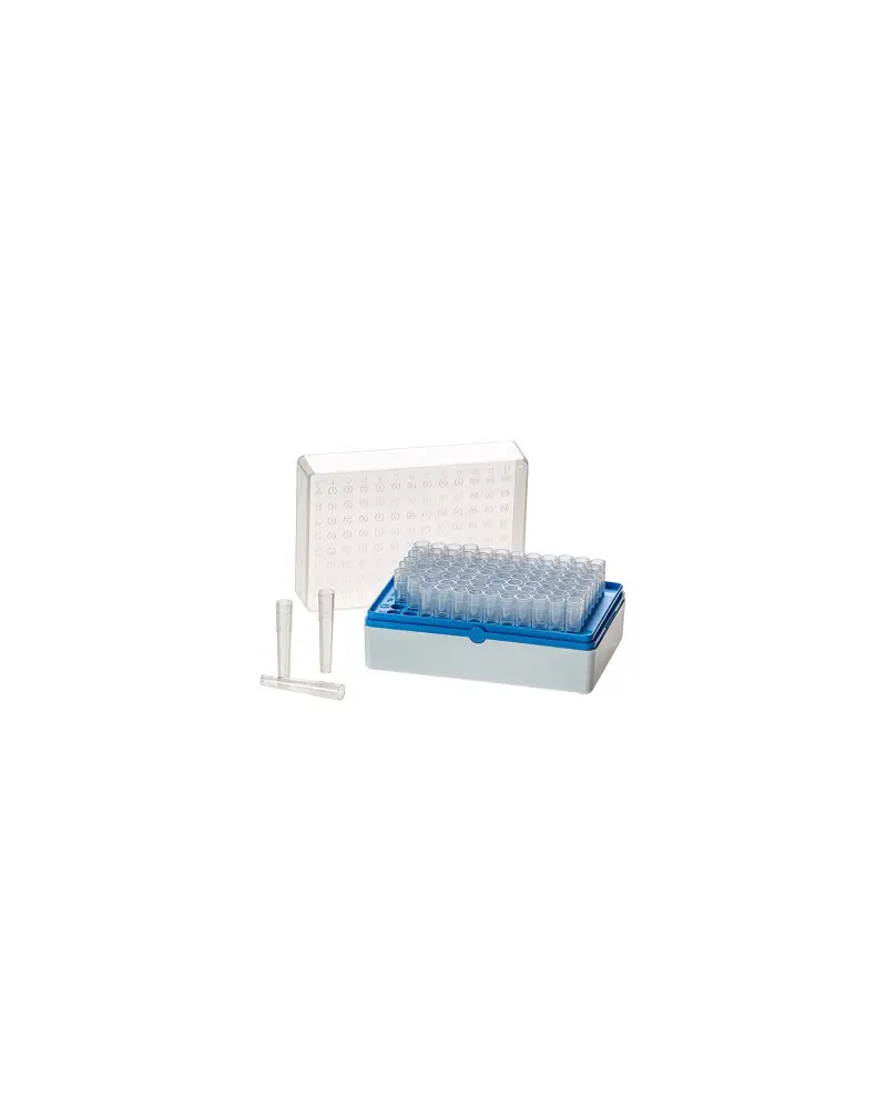 Biotube system, rack de 96 tubes