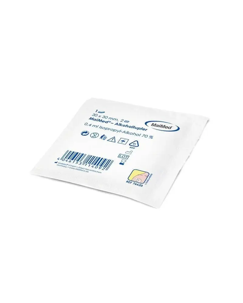 Tampons Alcool Isopropylique 70 % Individuels – Désinfection Cutanée ...