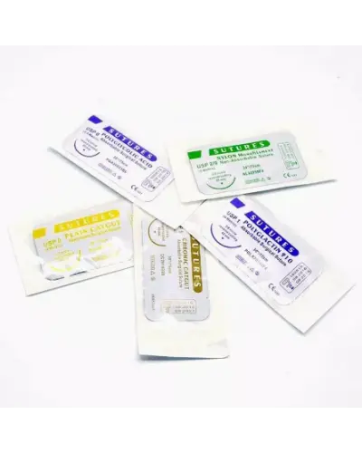 Fil de suture Nylon 1, coupe inversée 3/8, cercle 36mm, boite de 12
