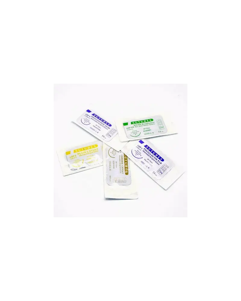 Fil de suture Nylon 1, coupe inversée 3/8, cercle 36mm, boite de 12
