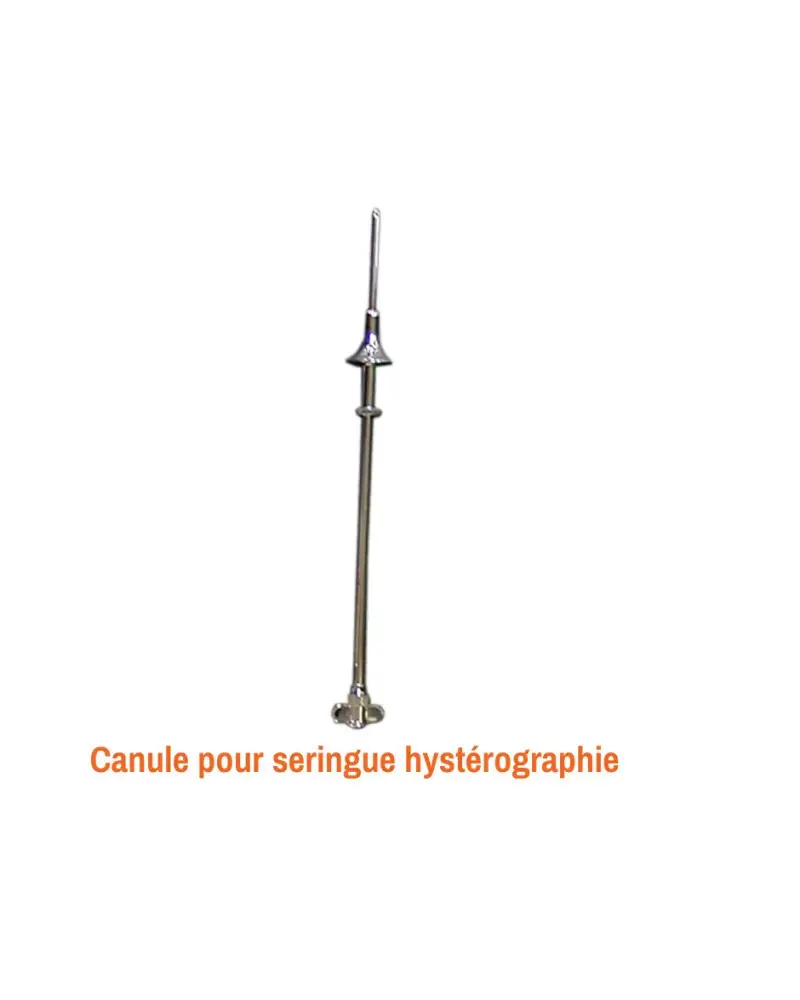 Canule pour seringue hystérographie